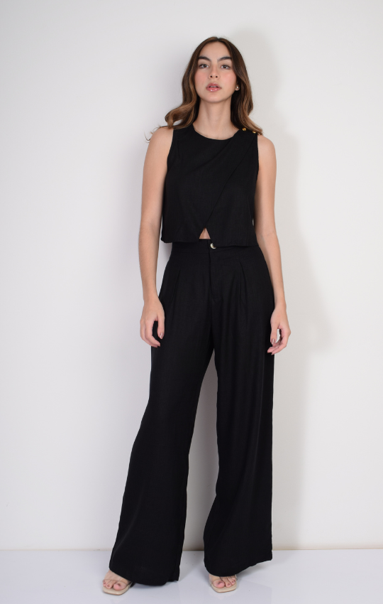 Set Blusa Capa Diagonal +Pantalon Pliegues – ZOCCA ONLINE
